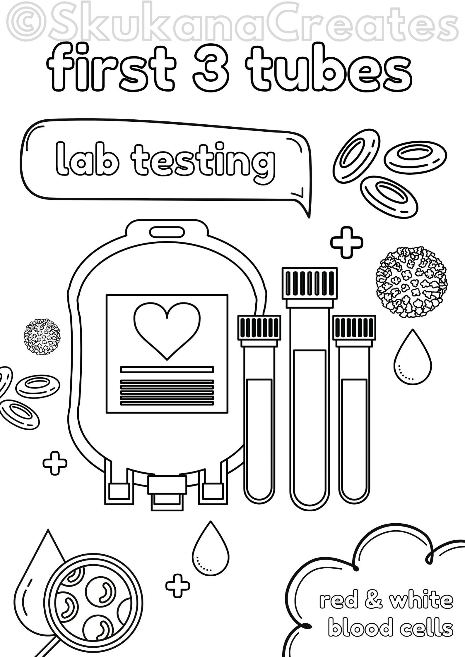 Phlebotomist Coloring Page Coloring Pages