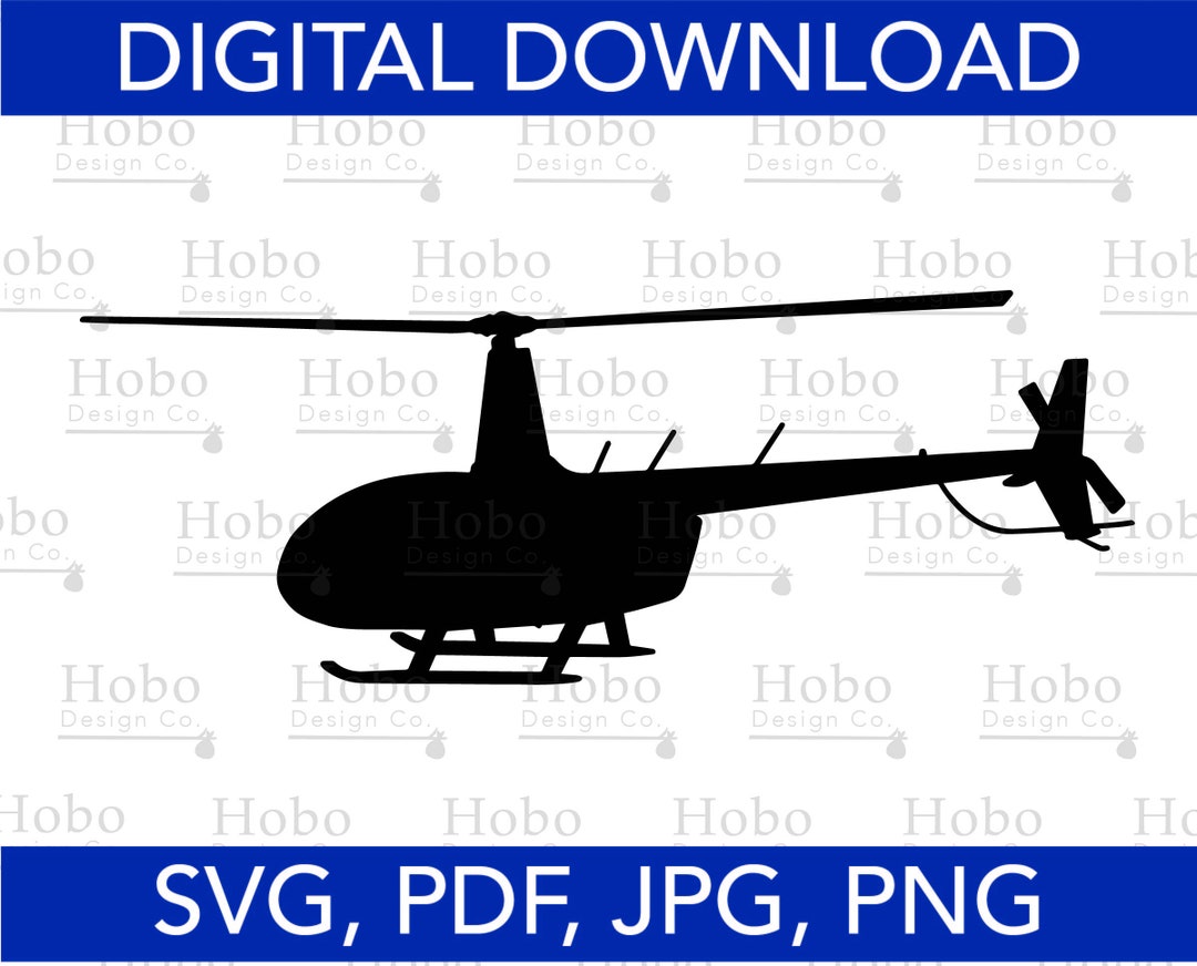 Robinson R44/R66 Helicopter DIGITAL DOWNLOAD - Svg, Pdf, Jpg, Png - Etsy