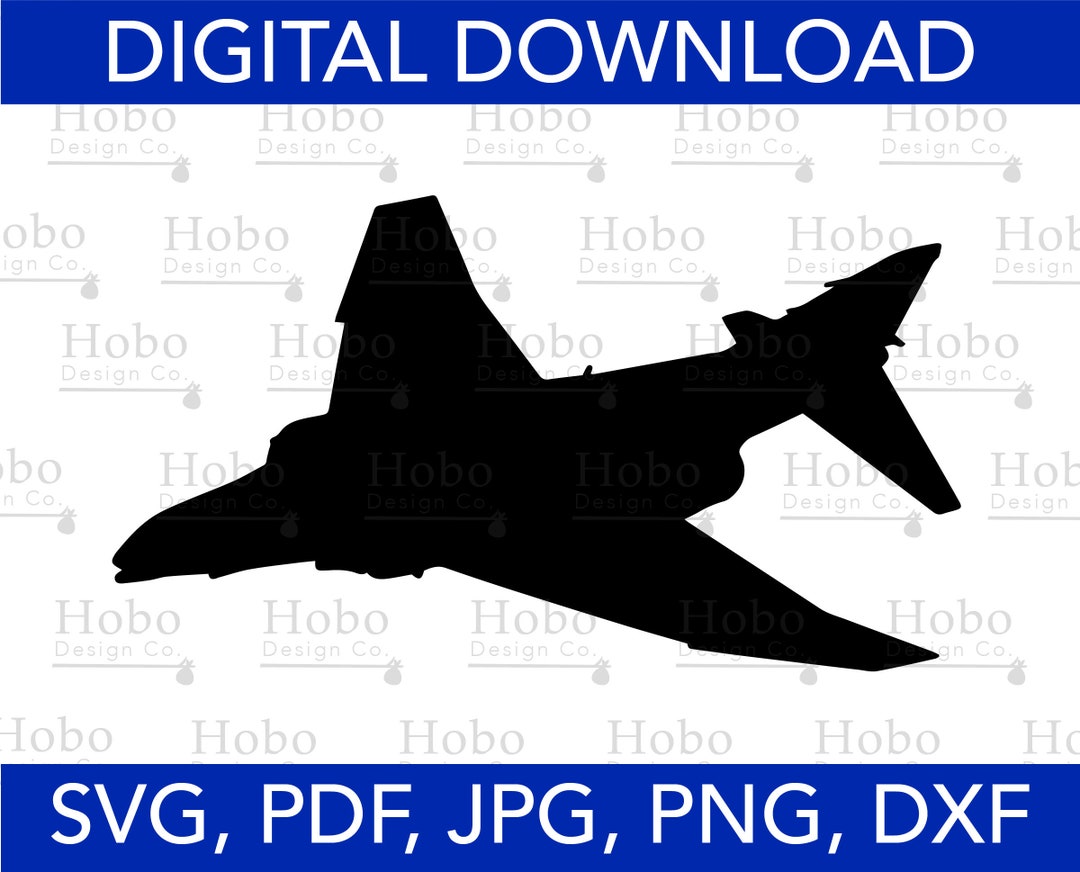 F-4 Phantom Aircraft DIGITAL DOWNLOAD - Svg, Pdf, Jpg, Png, Dxf - Etsy