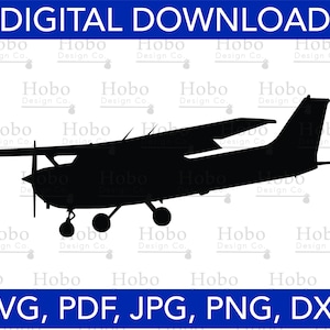 Cessna 172 Airplane DIGITAL DOWNLOAD - Svg, Pdf, Jpg, Png, Dxf - Etsy