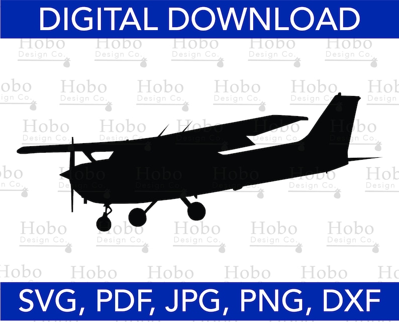 Cessna 172 Airplane DIGITAL DOWNLOAD - Svg, Pdf, Jpg, Png, Dxf - Etsy UK