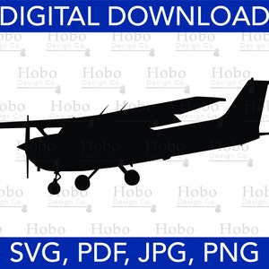 Cessna 172 Airplane DIGITAL DOWNLOAD Svg, Pdf, Jpg, Png - Etsy