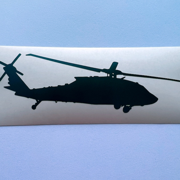 Black Hawk Helicopter Decal - Etsy