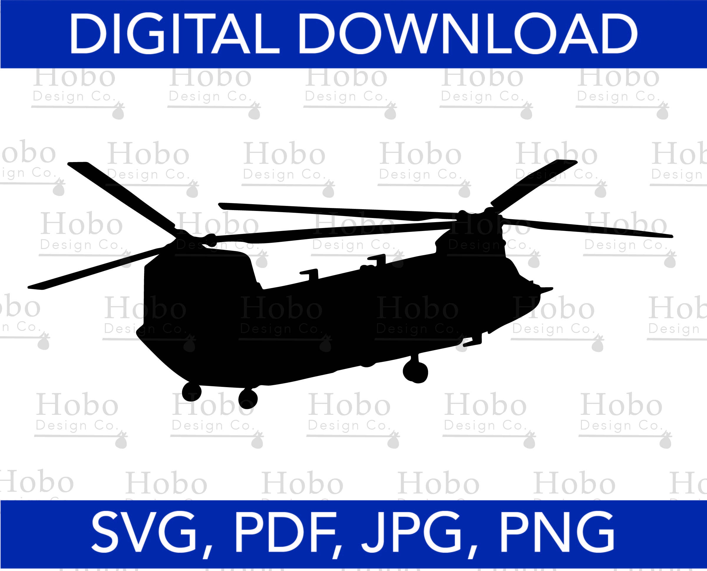 CH-47 Chinook Helicopter DIGITAL DOWNLOAD - Svg, Pdf, Jpg, Png - Etsy