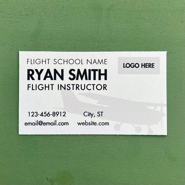 Airplane Business Card - Etsy