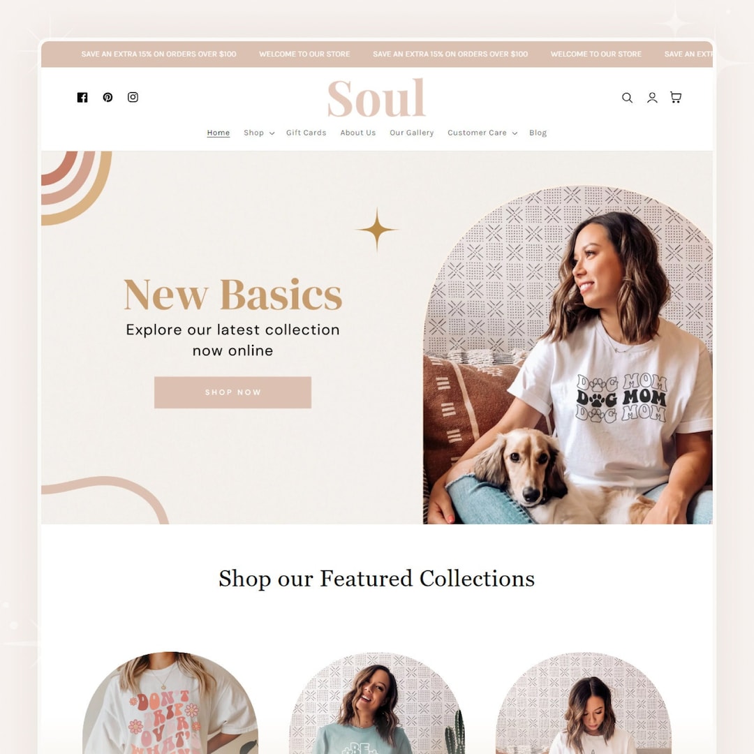 Soul - Bobo Shopify Theme | Boutique Shopify Template | Clean, Minimal & Feminine Design ...