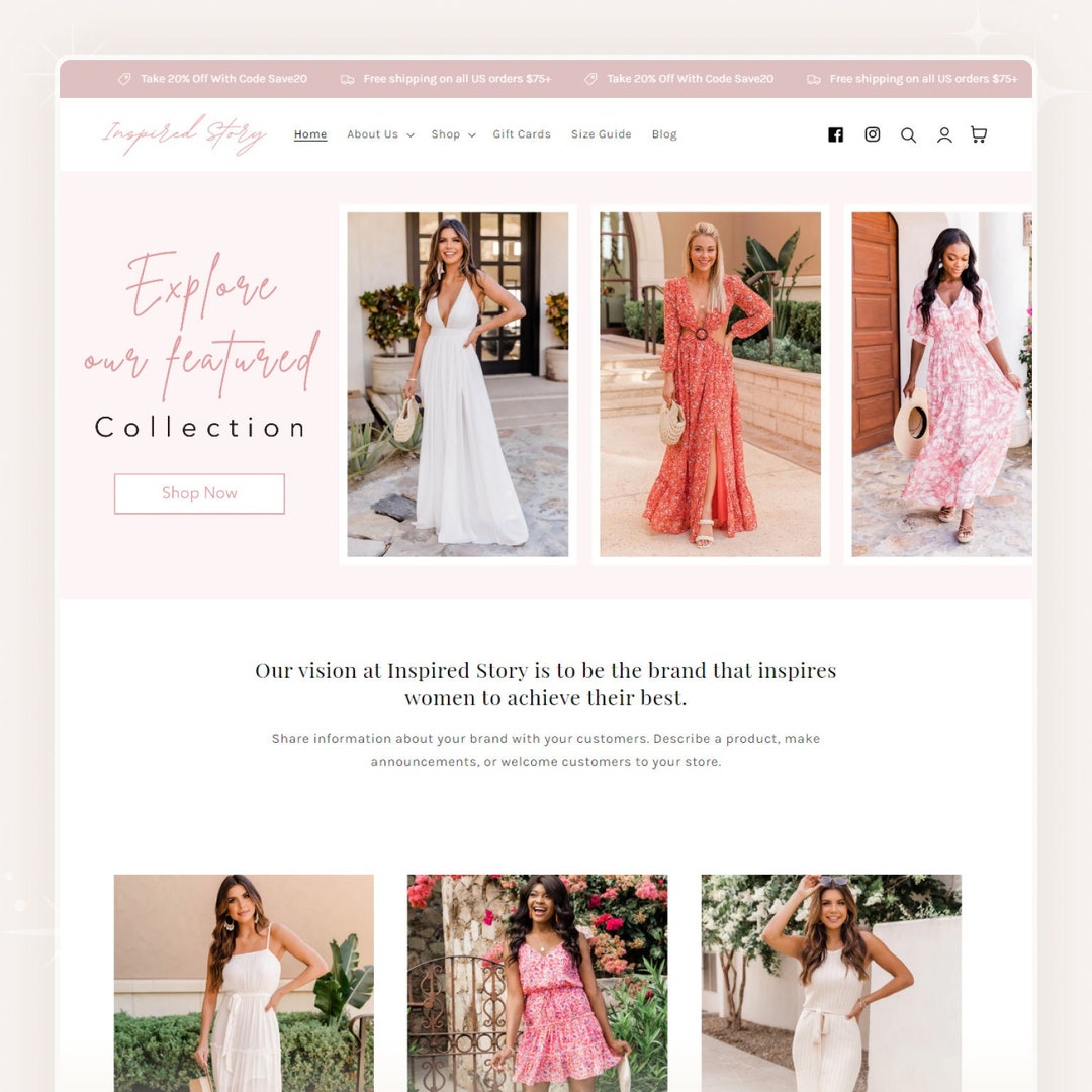 Story - Boutique Shopify Theme | Fashion Shopify Template | Feminine ...