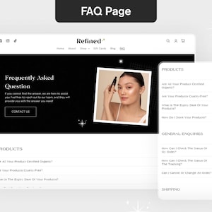Refined - Cosmetic Shopify Theme | Health & Beauty Shopify Template | Clean, Modern Design ...