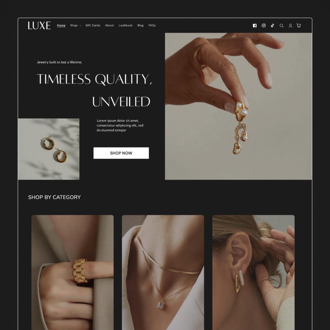 Luxe - High Fashion Shopify Theme | Luxury Shopify Template | Clean ...