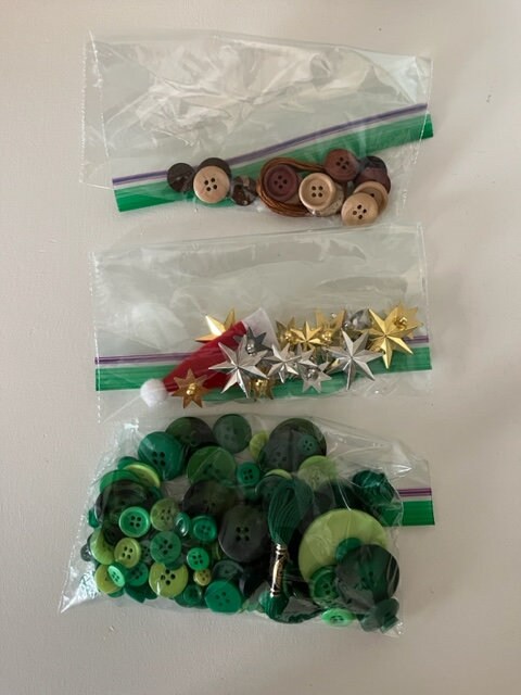 Christmas Tree Button Kit - Etsy