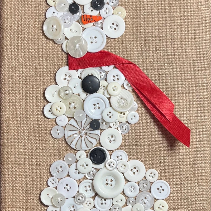 Button Snowman - Etsy