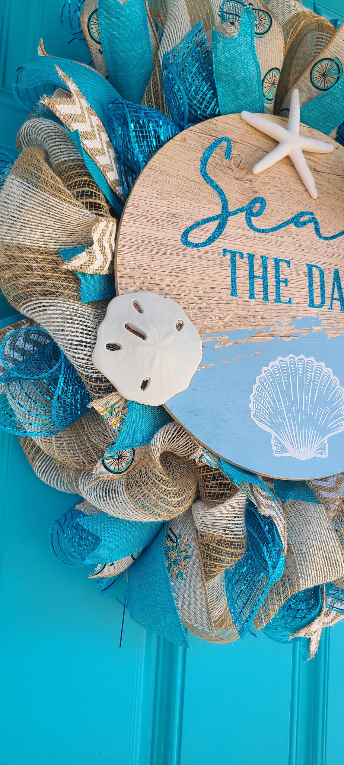 Summer Wreath Seas the Day Ocean Themed Wreath Beach - Etsy