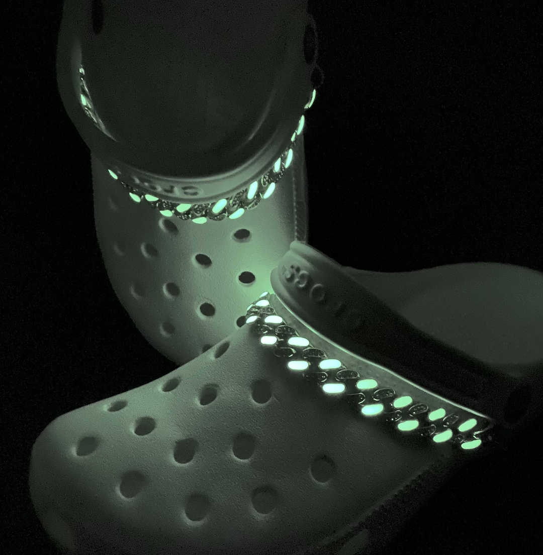 Glow in the Dark Bling Croc Chain - Etsy