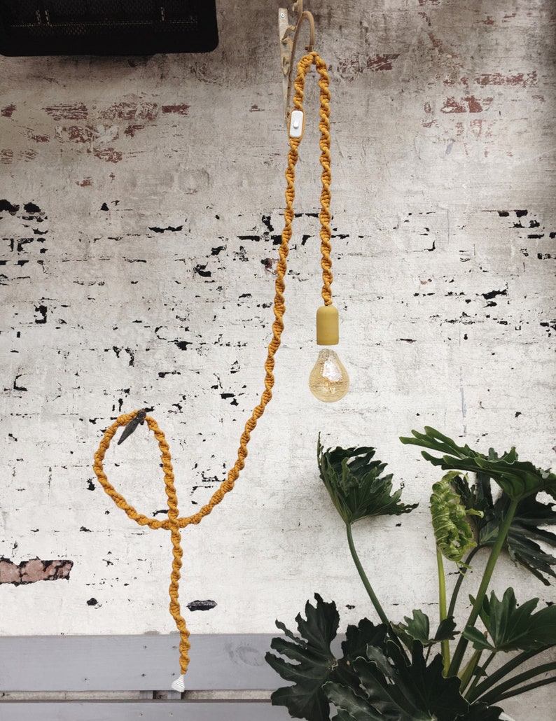 Portable Lamp, Hanging Lamp - Natural - Etsy
