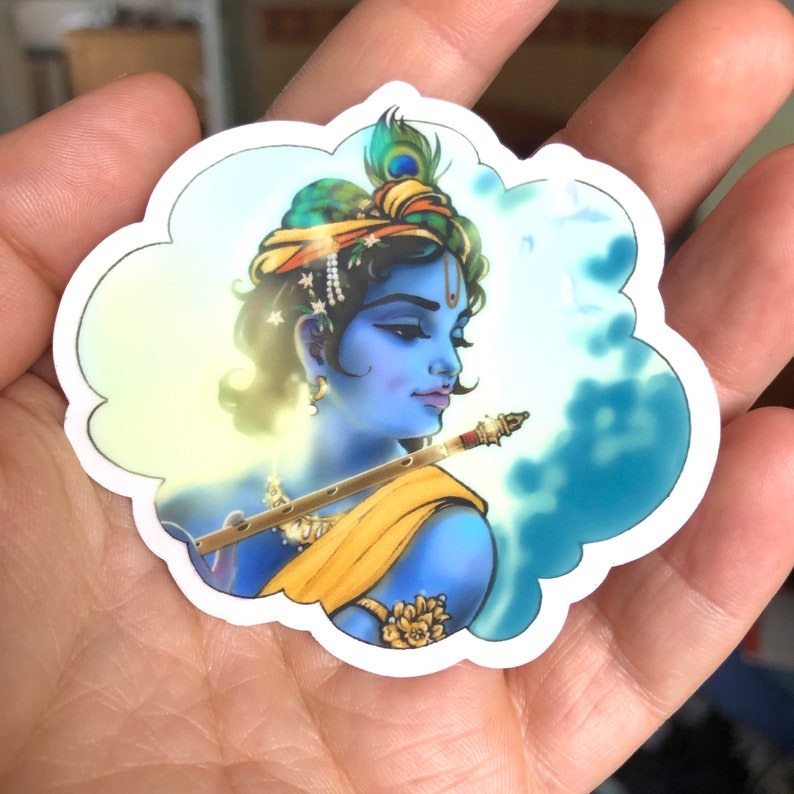 Sri Krishna | Transparent | Vinyl | Waterproof - Etsy