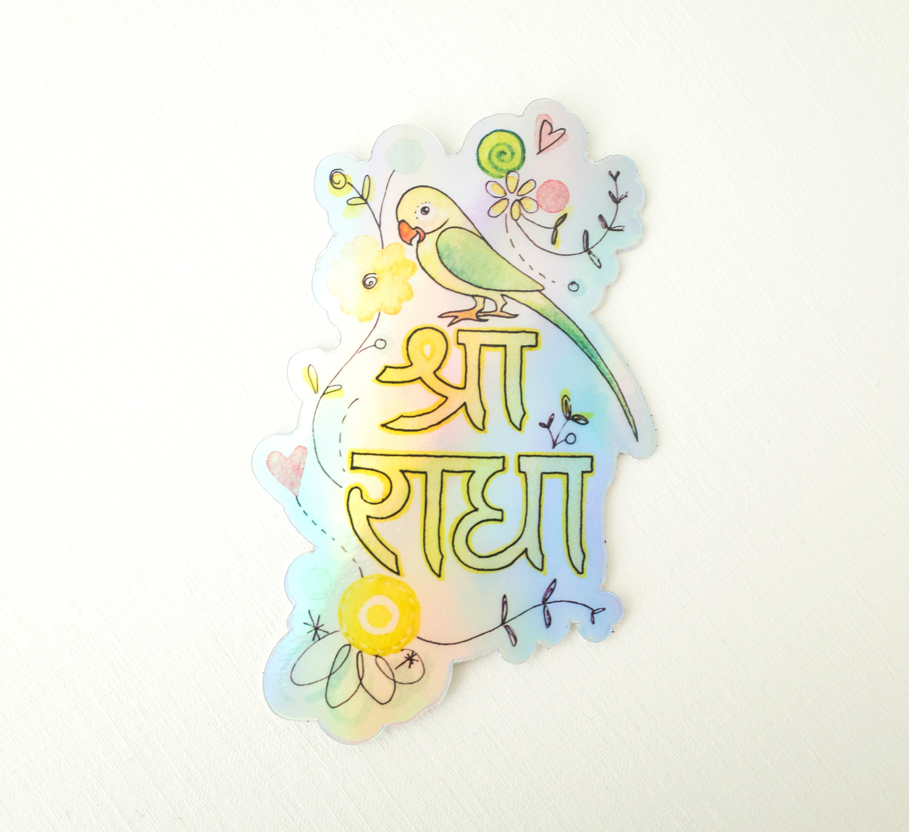 Sri Radha Sticker | Mirror Vinyl | Waterproof - Etsy