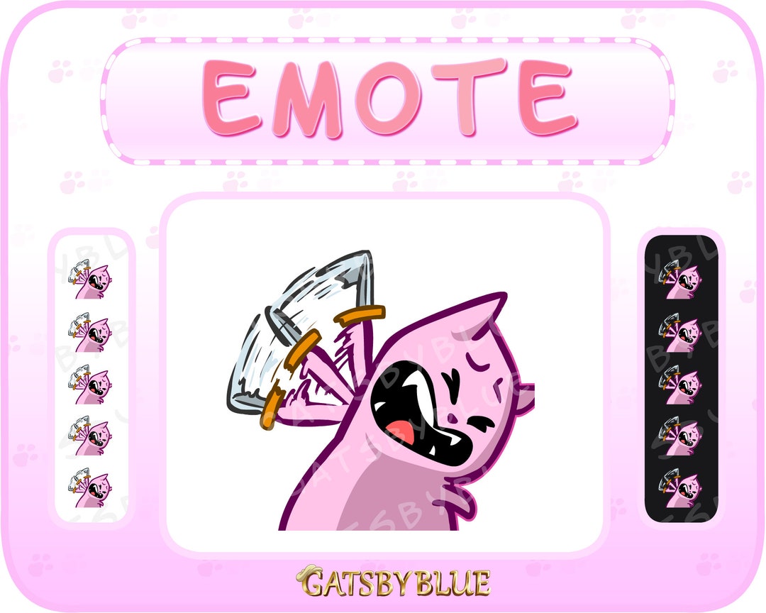 Button Mash MEME Emote / Fat Cat Edition / Twitch Emote / Fear - Etsy