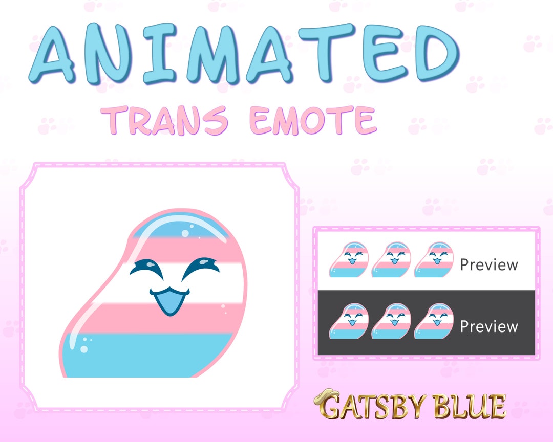 ANIMATED EMOTE | Trans | LGBTQ+ | Twitch | Discord | Youtube | Pride ...