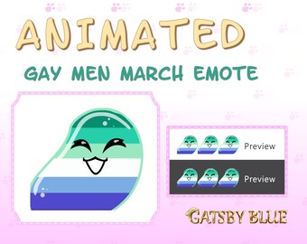 ANIMATED EMOTE Trans LGBTQ Twitch Discord Youtube - Etsy