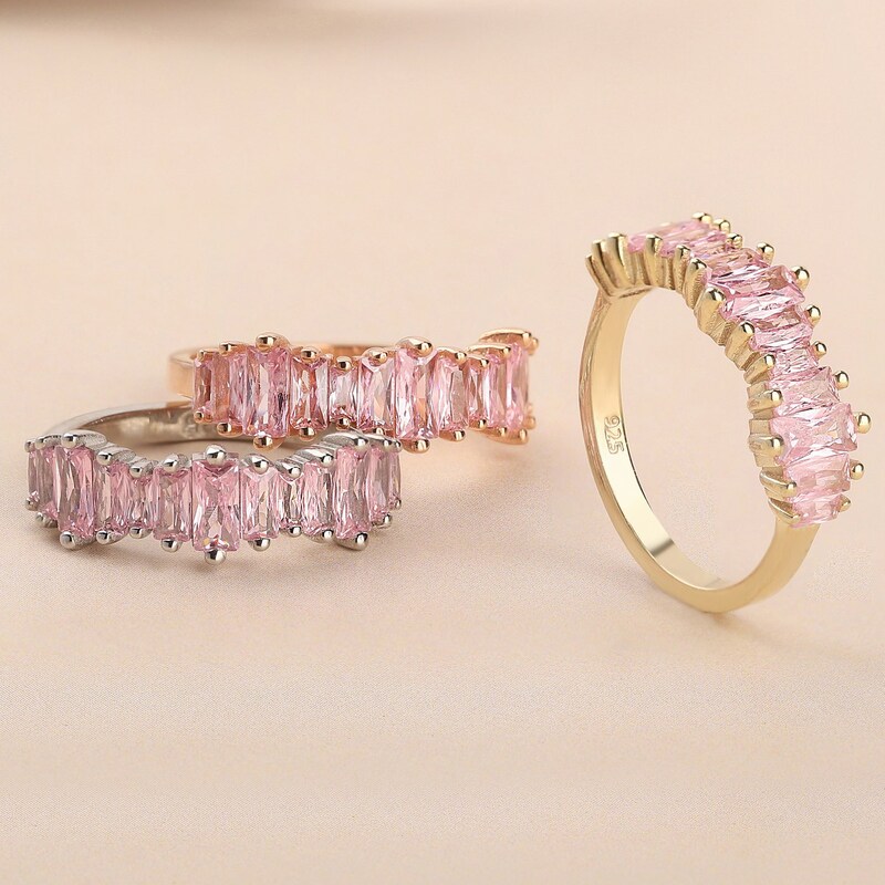 Ring With Pink Stone - Etsy