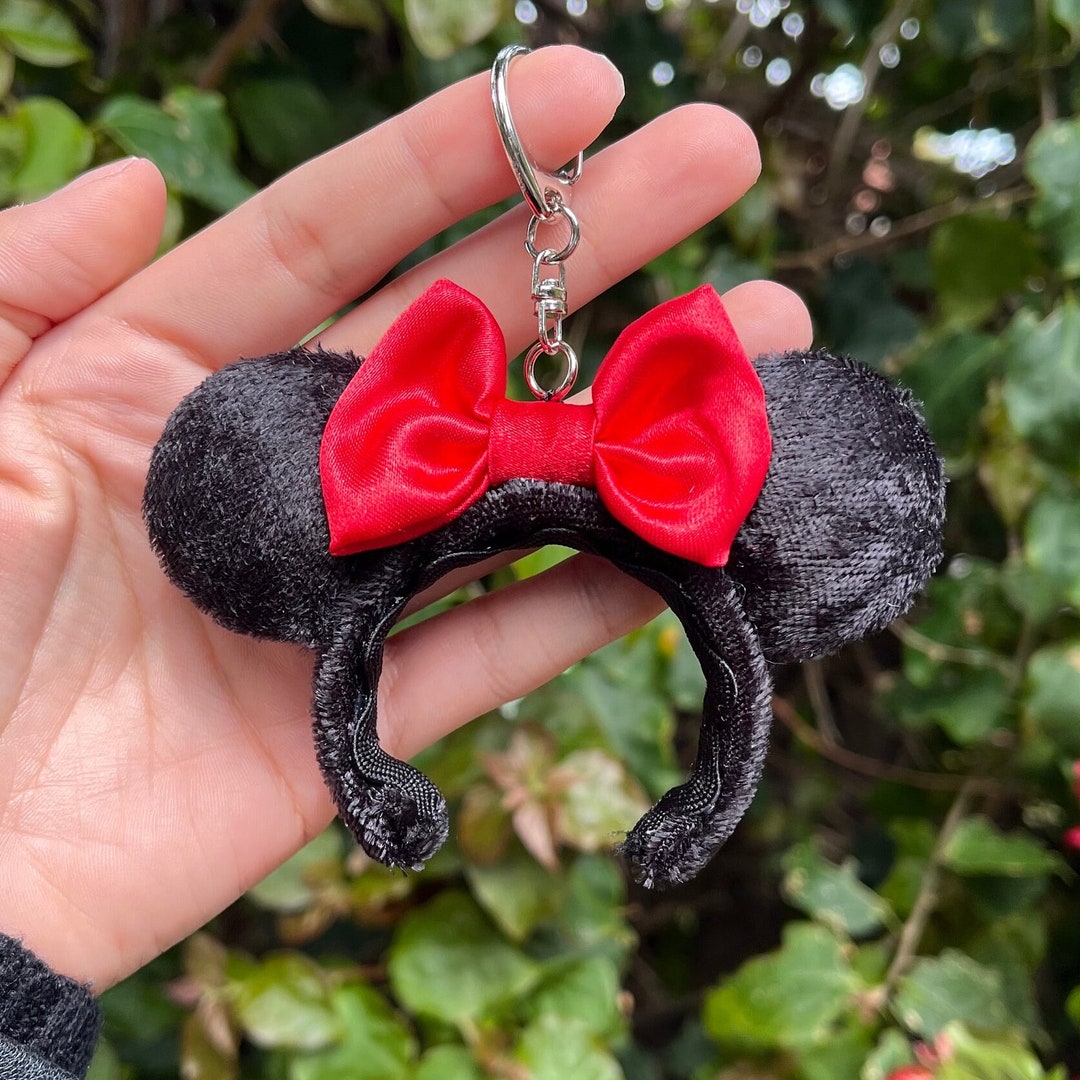 Minnie Mouse Ears Keychain, Minnie Keychain, Mickey Ears Keychain ...