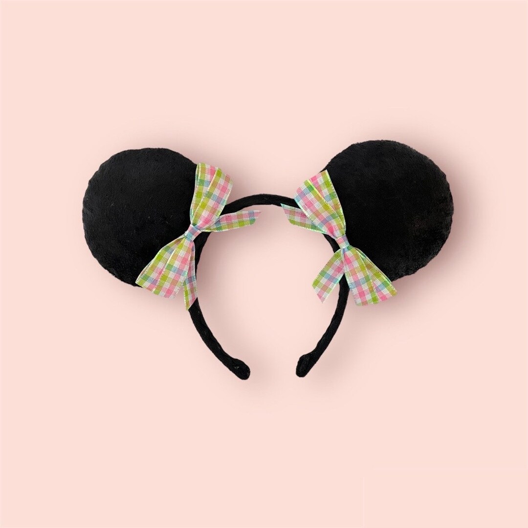 Easter Mouse Ears, Easter Bow Ears, Easter Minnie Ears, Coquette Ears ...