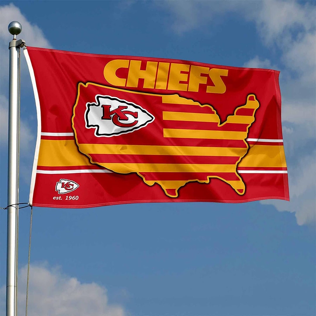 Kansas City Chiefs Bold 3' X 5' Banner- Indoor or Outdoor - Etsy