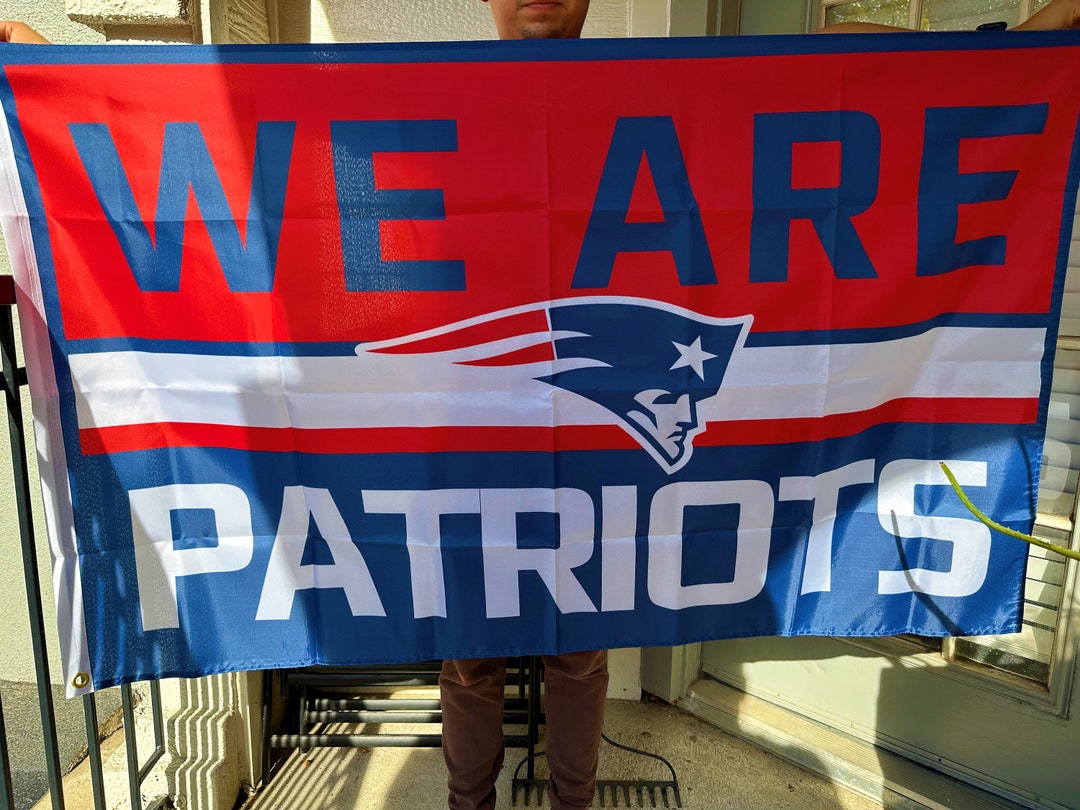 New England Patriots Football Flag - Etsy