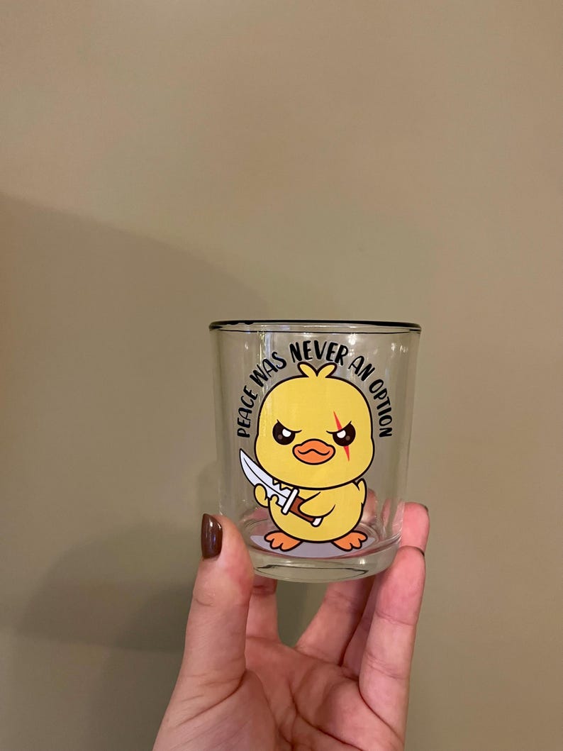 Peace Was Never a Option With Duck Whiskey / Juice Glass | Christmas ...