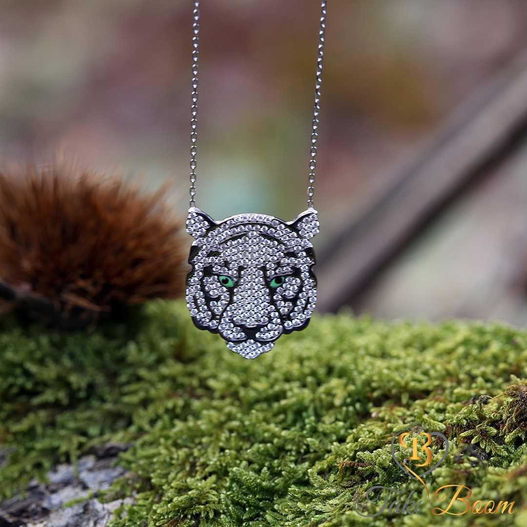 Tiger Necklace Bengal Tiger Animal Necklace Animal Jewelry - Etsy