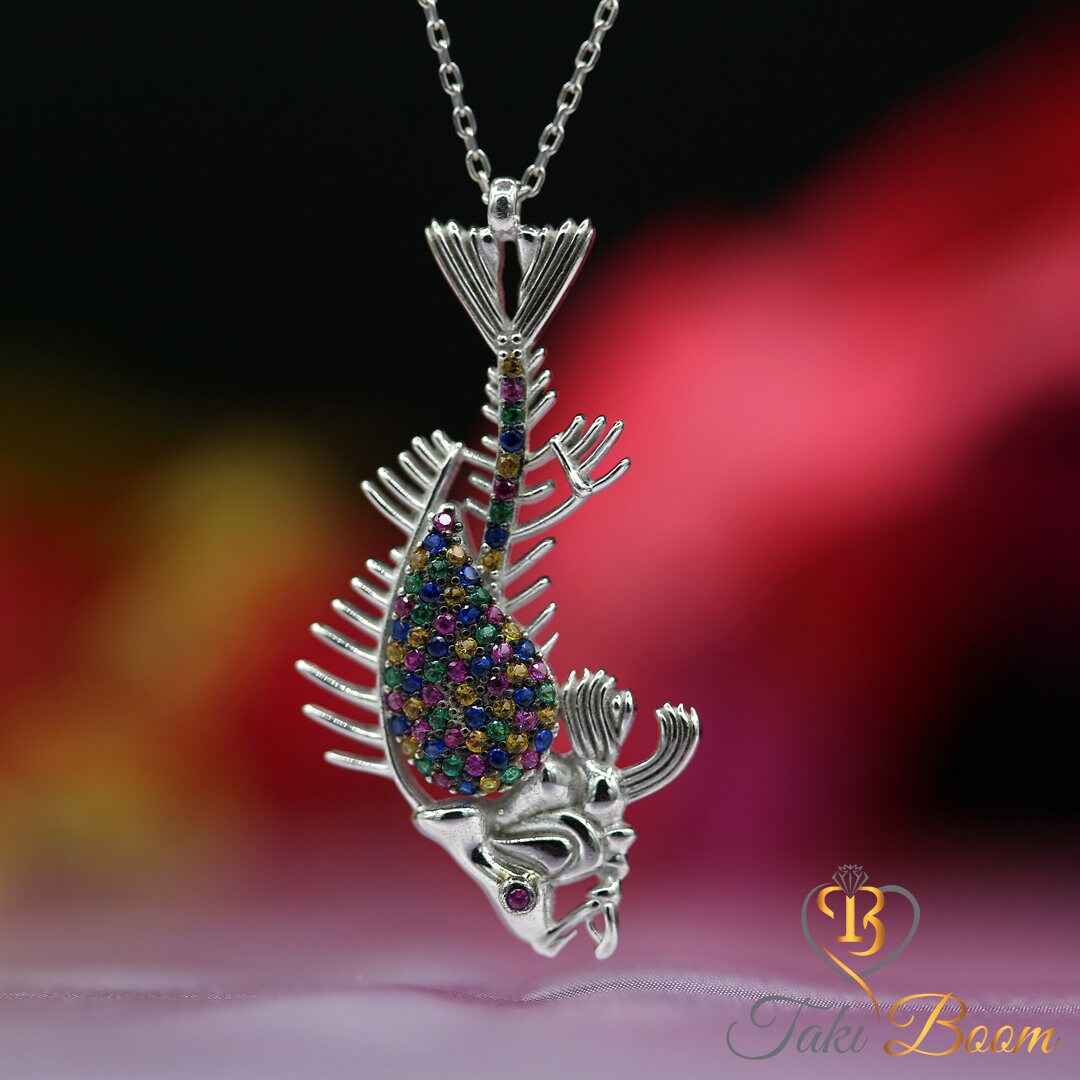 Fish Necklace, Fishbone Necklace, Christmas Gift, Gift Ideas - Etsy