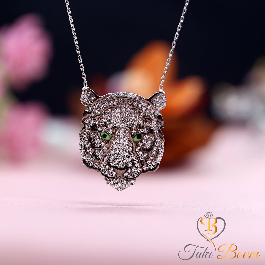 Tiger Necklace Bengal Tiger Animal Necklace Animal Jewelry - Etsy