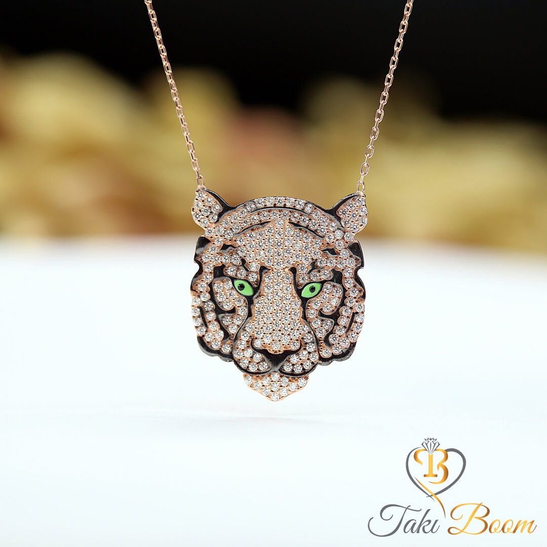 Tiger Necklace Bengal Tiger Animal Necklace Animal Jewelry - Etsy