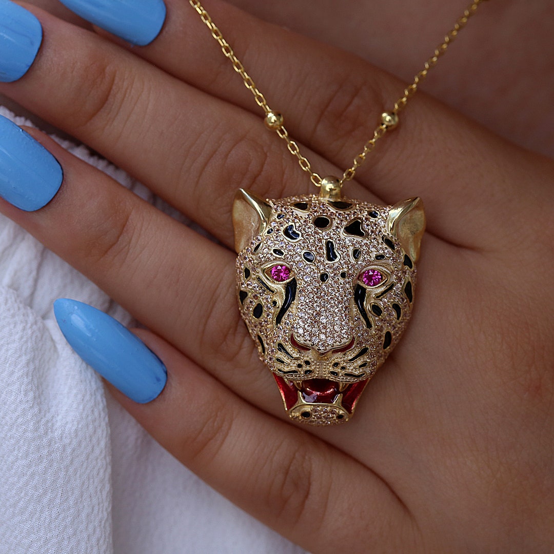 Silver Tiger Necklace, Tiger Jewelrys, Tiger Accessories, Tiger Head ...