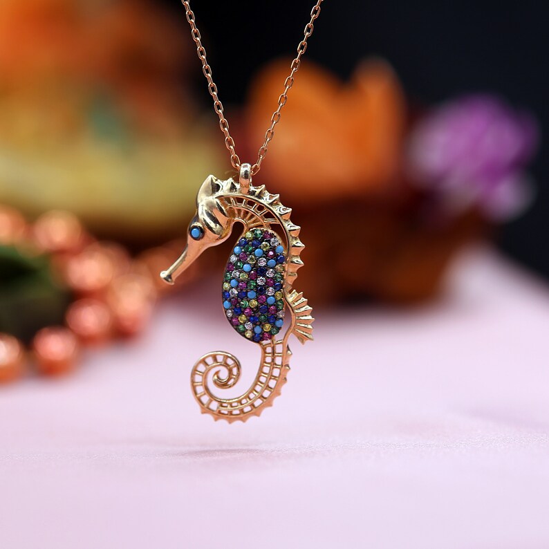 Seahorse Necklace, Seahorse Jewelrys, Seahorse Gifts, Christmas Gift ...