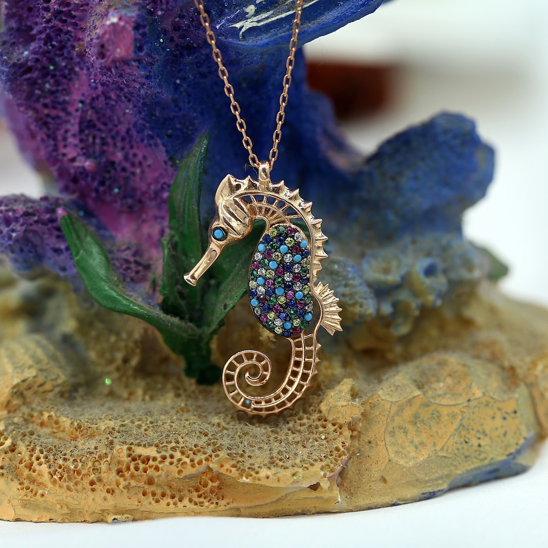 Seahorse Necklace, Seahorse Jewelrys, Seahorse Gifts, Christmas Gift ...