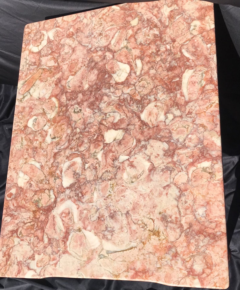 Pink Marble Top Side Table - Etsy