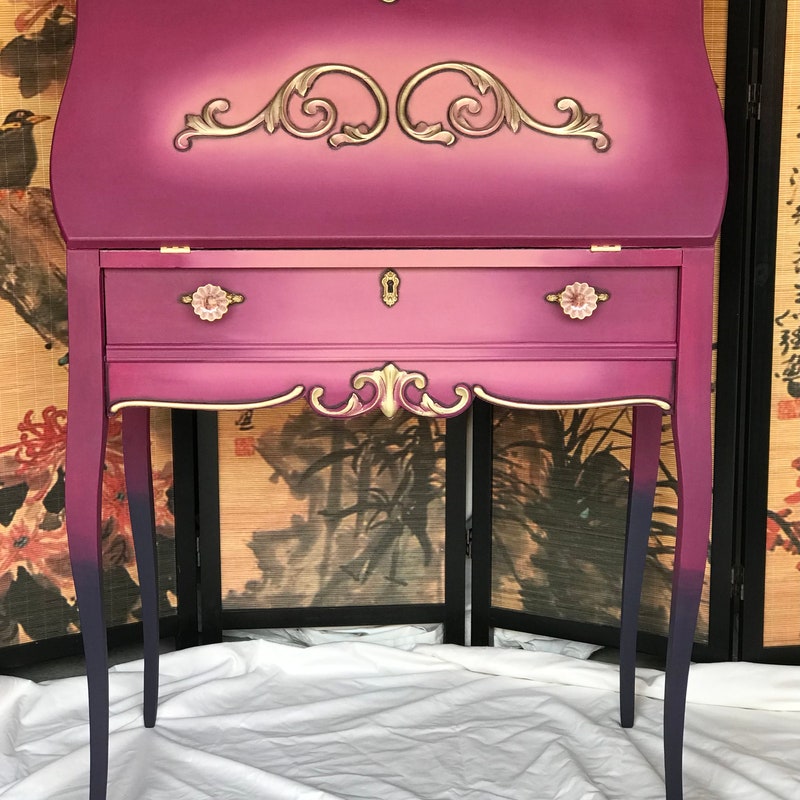 Hand Painted Desk - Etsy
