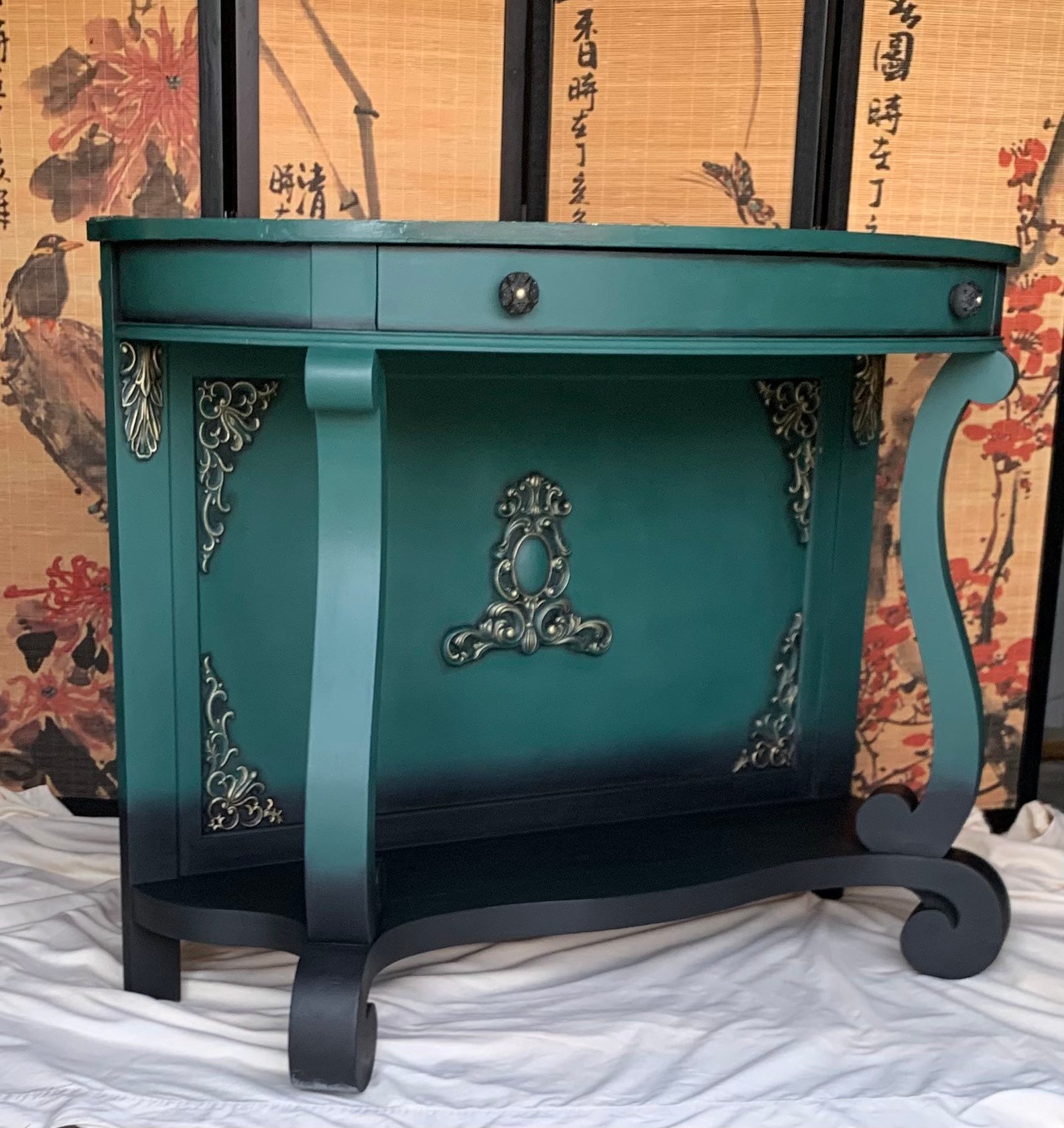 American Empire Library Table, Entryway Table, Desk - Etsy