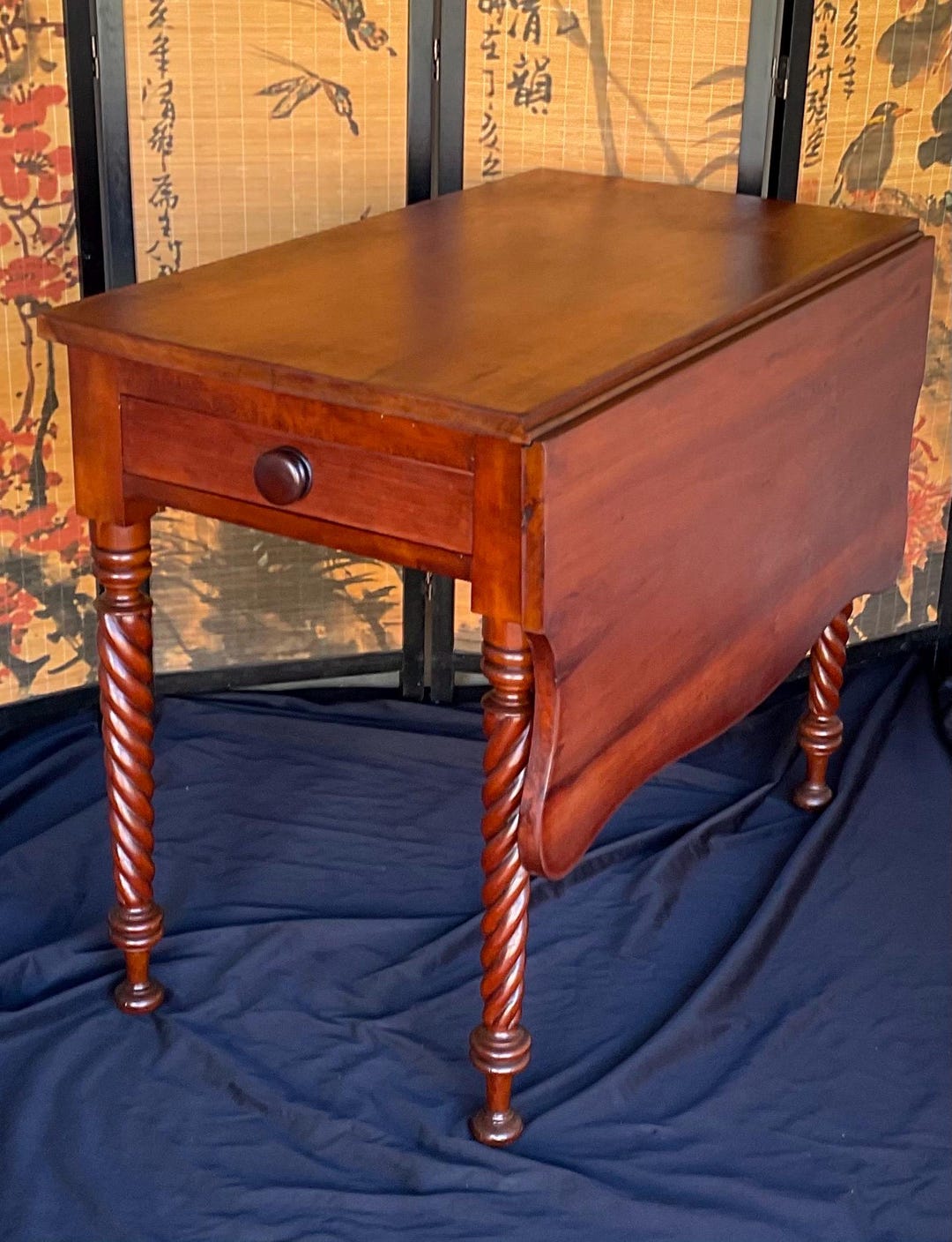 Antique Federal Style Single Drop Leaf Table - Mahogany - Etsy