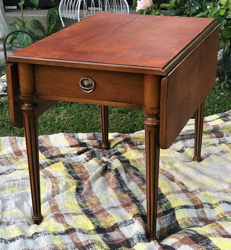 Vintage Brandt Drop Leaf Side Table - Etsy