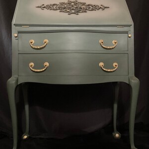 SOLD* Secretary Desk - Hand Painted - Etsy