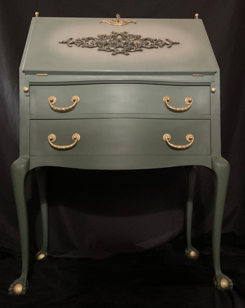 SOLD* Secretary Desk - Hand Painted - Etsy