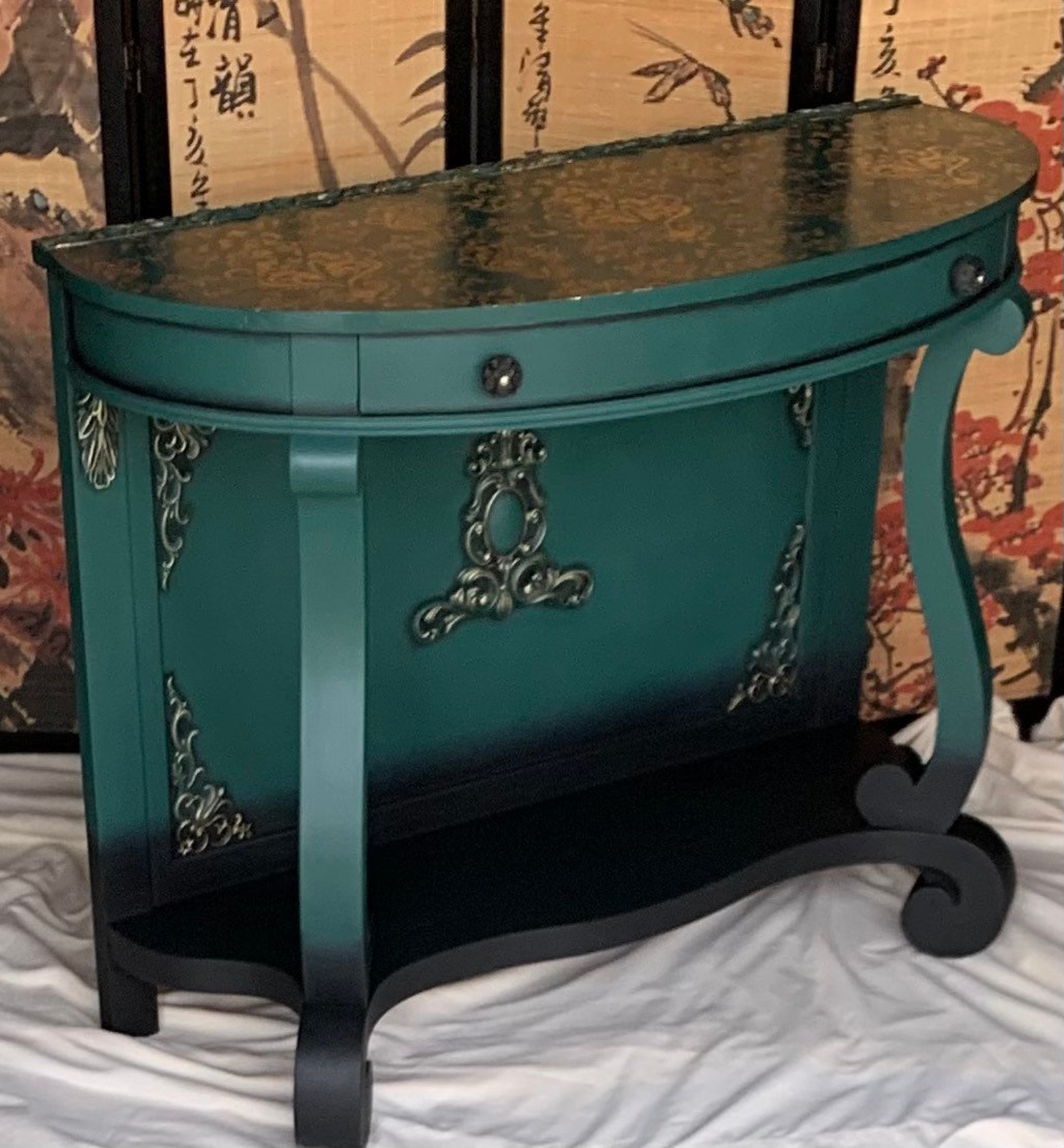 American Empire Library Table, Entryway Table, Desk - Etsy