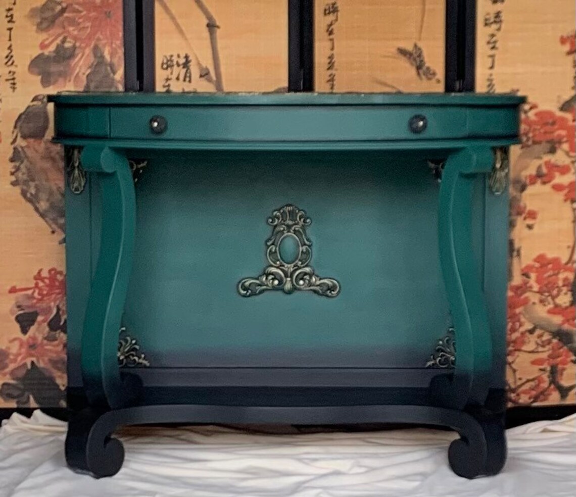 American Empire Library Table, Entryway Table, Desk - Etsy