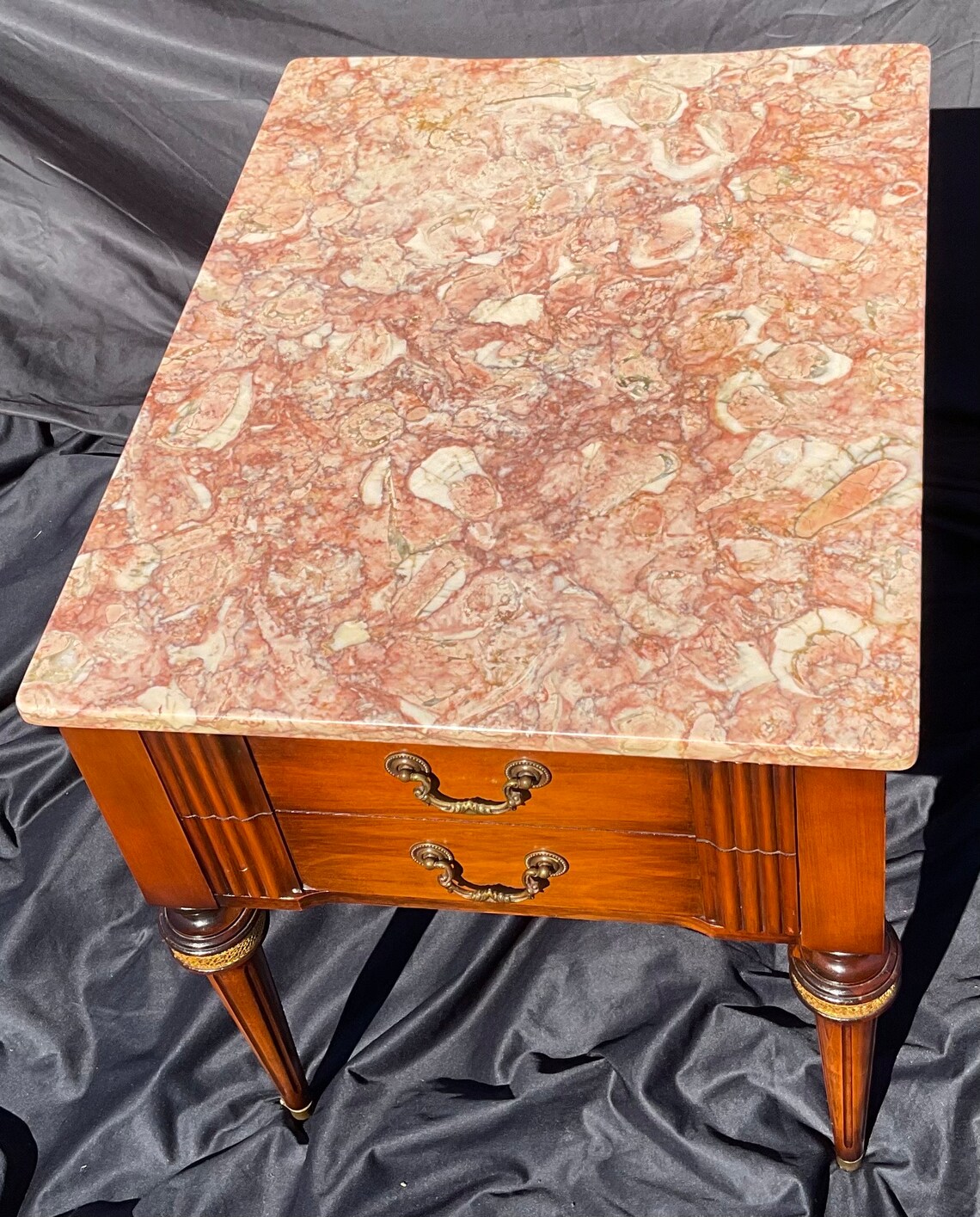 Pink Marble Top Side Table - Etsy
