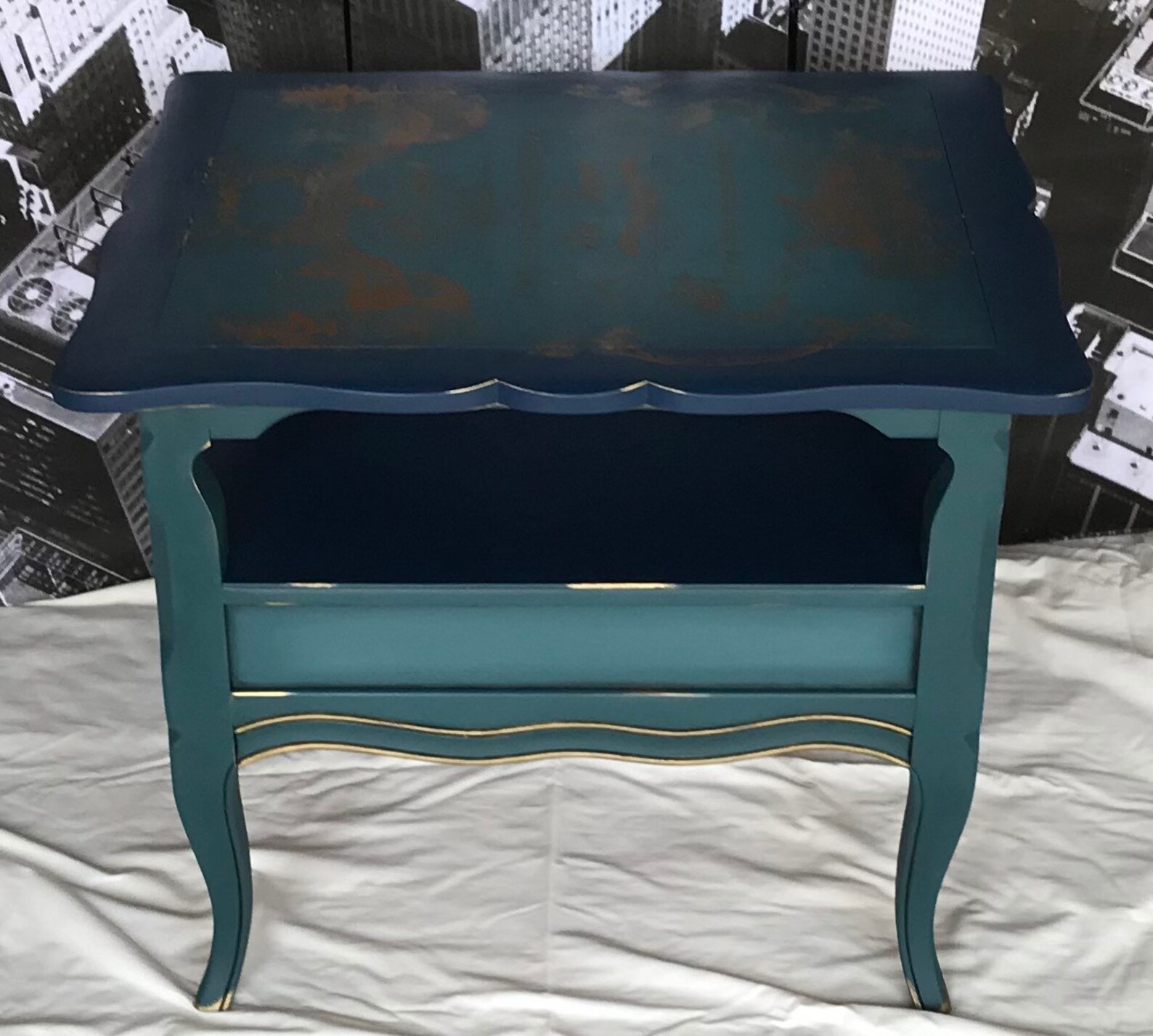 Hand Painted End Table or Nightstand - Etsy