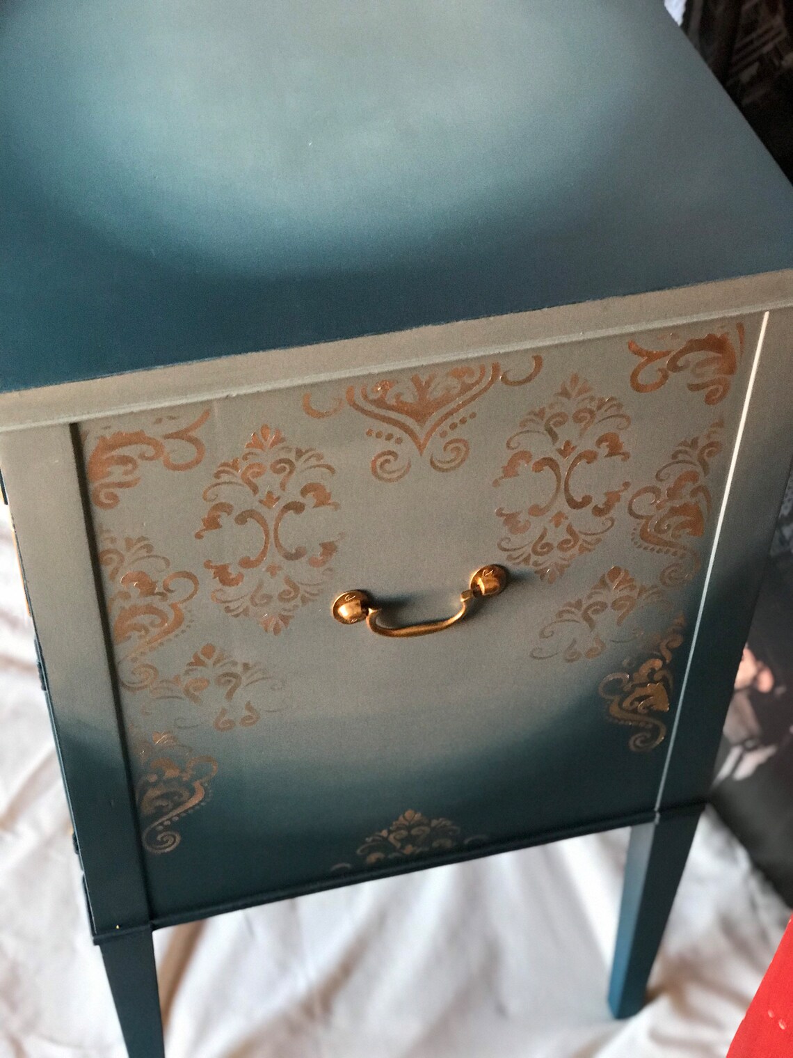 SOLD Vintage Hand Painted Nightstands - Etsy