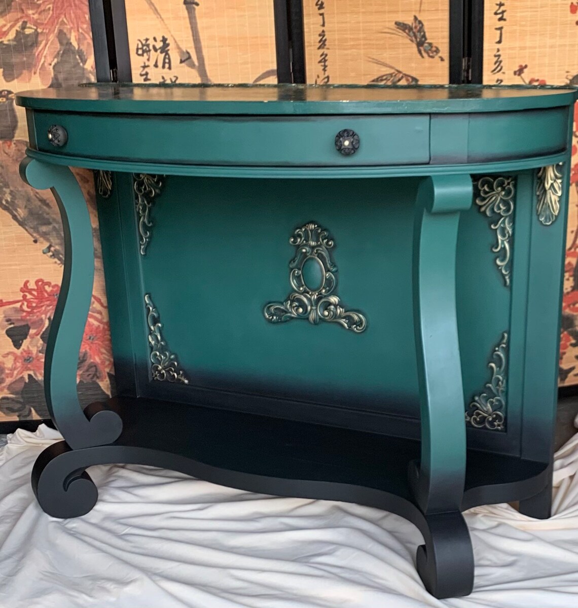 American Empire Library Table, Entryway Table, Desk - Etsy