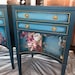 SOLD Vintage Hand Painted Nightstands - Etsy